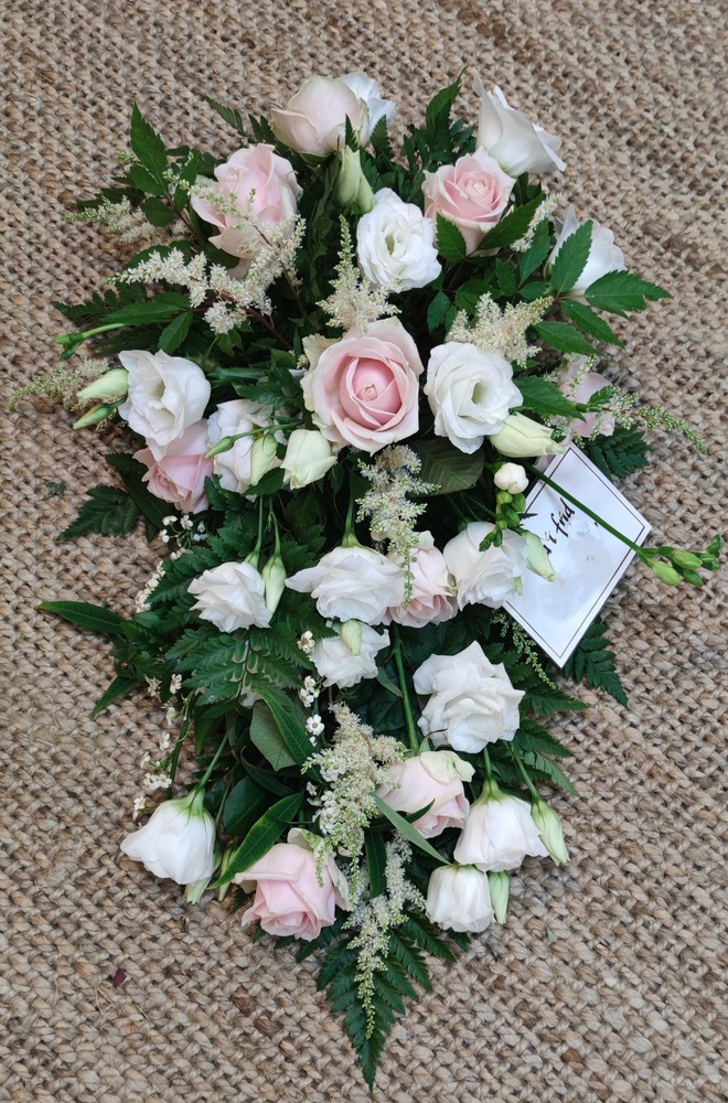 Klassisk rosa och vit