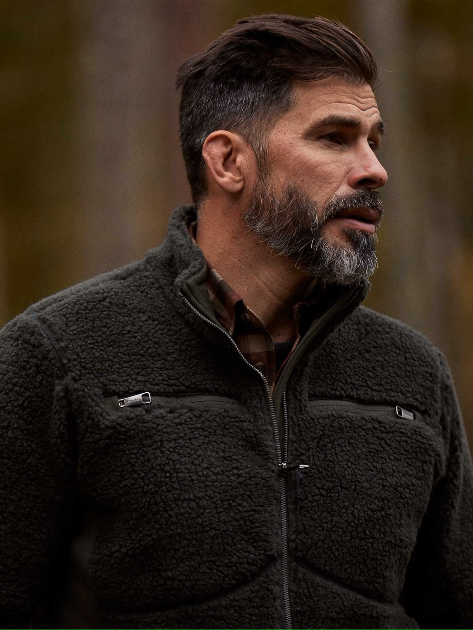 Root Wool Pile Jacket Chevalier - Midnight Pine