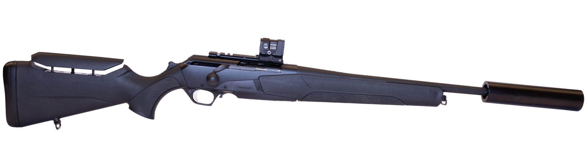 Browning Maral 4X Hunter comp + Aimpoint acro c-2 + RCC Hunter Ljuddämpare