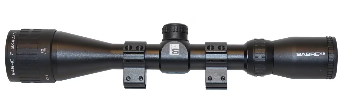 Sabre X3 Accent 3-9x40 AO 1" HMD Inc 3/8 Sing Mounts