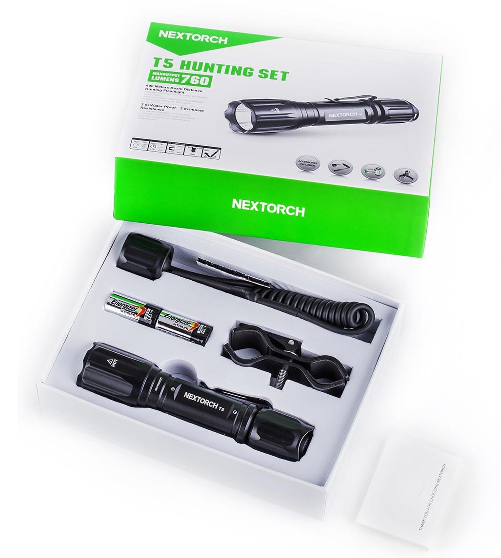 Nextorch Eftersökset T5 Vit LED