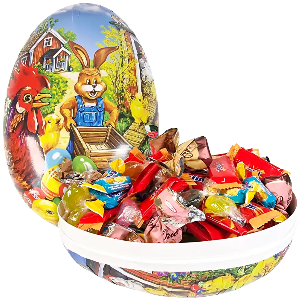 Påskägg med godis 23cm - 1kg