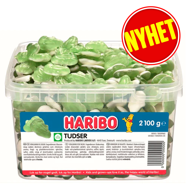 Haribo Fruktnappar med skum - 2,5 kg | Godispåsar