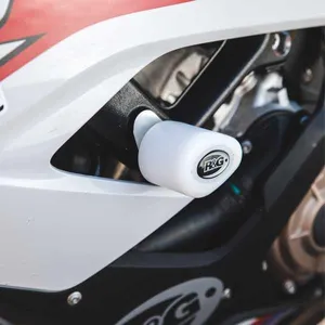 Aero No Cut Frame Sliders Asymmetrical Kit White Bmw S1000rr 19 22