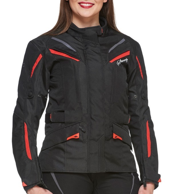 Sweep Voyage Allvädersjacka Dam Svart/röd-34